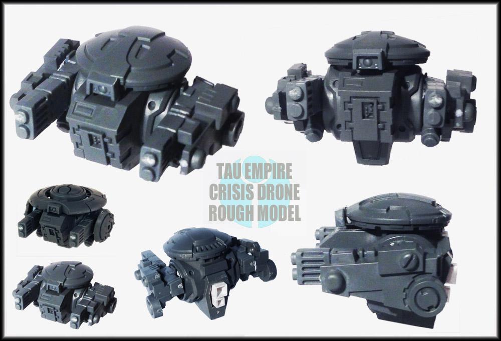 Battlesuit, Conversion, Drone, Fusion Blaster, Robot, Tau, Tau Empire - Tau Crisis Drone ...